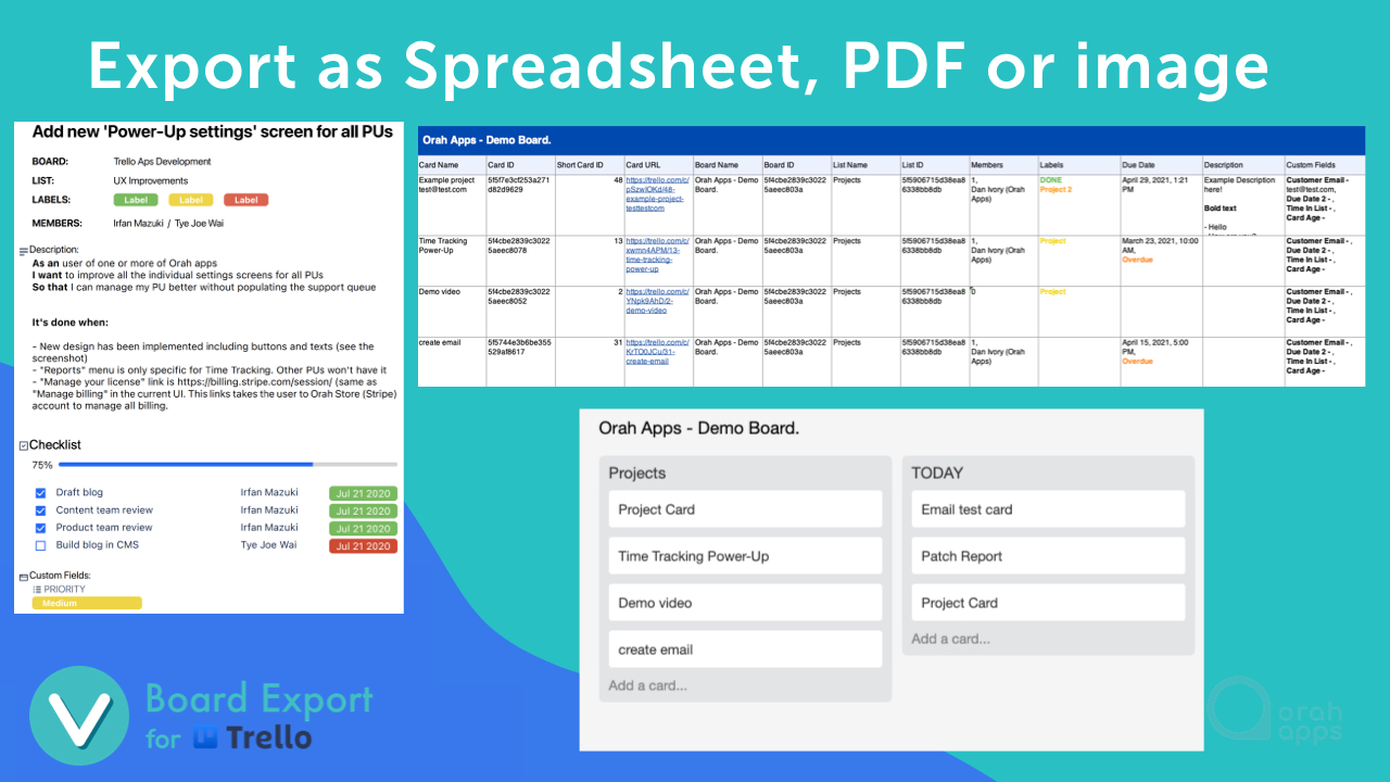 Board Export Excel CSV PDF Image Power Up Trello